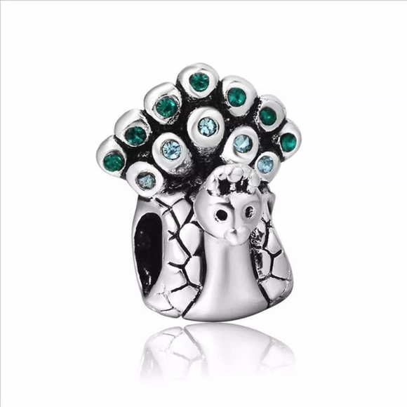 Jewelry | Crystal Peacock Charm Fits Pandora Bracelet | Poshmark